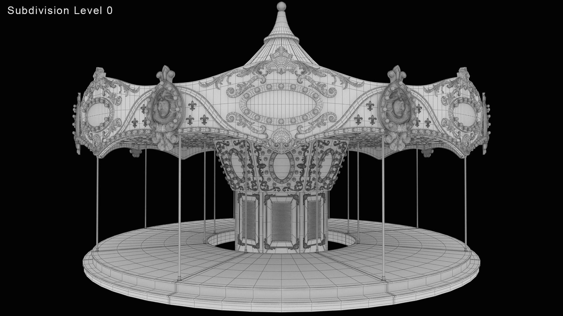 3D Carousel Base Model - TurboSquid 1180139