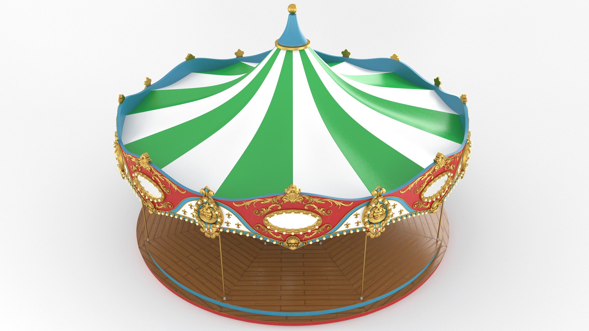 3D Carousel Base Model - TurboSquid 1180139