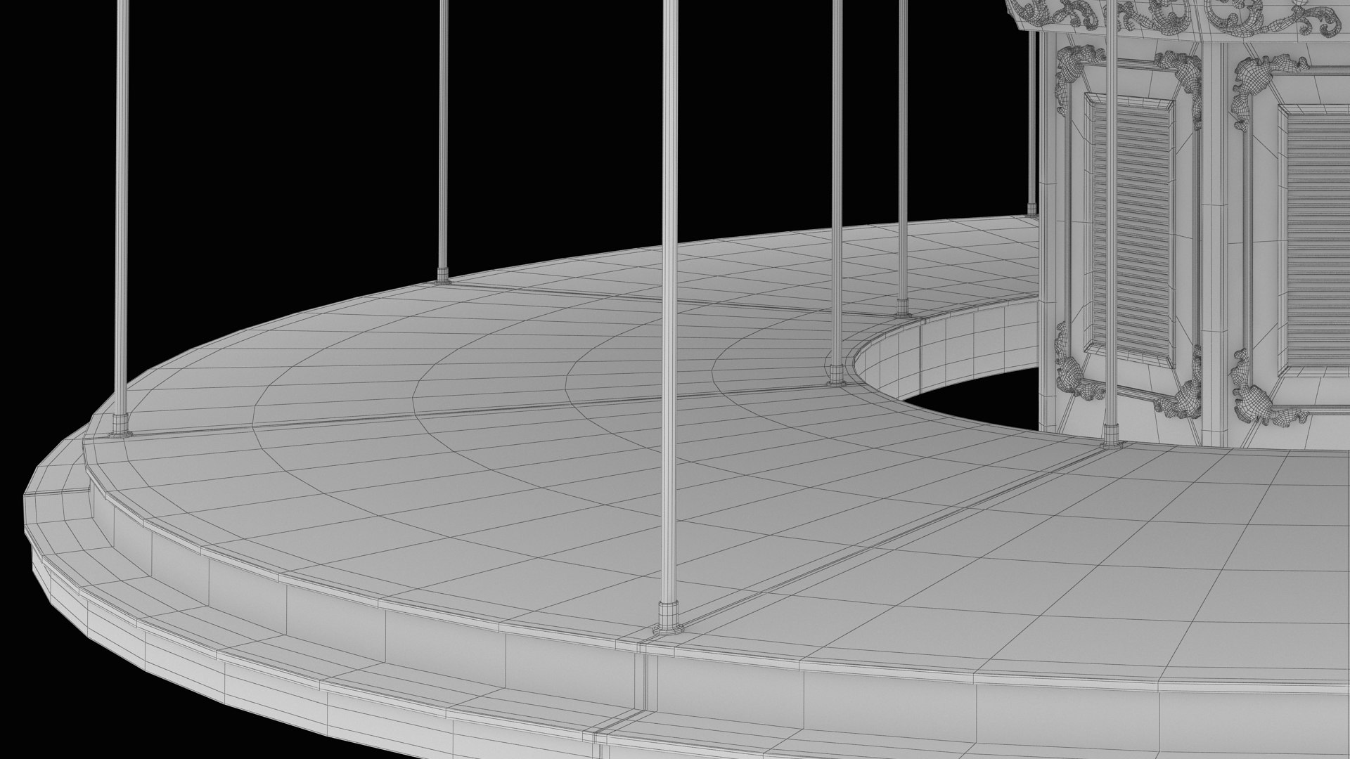 3D Carousel Base Model - TurboSquid 1180139