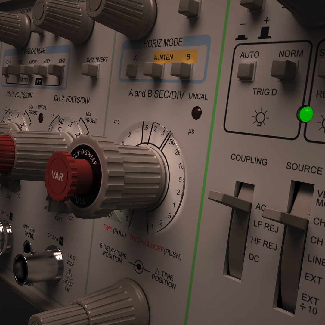 3d oscilloscope model