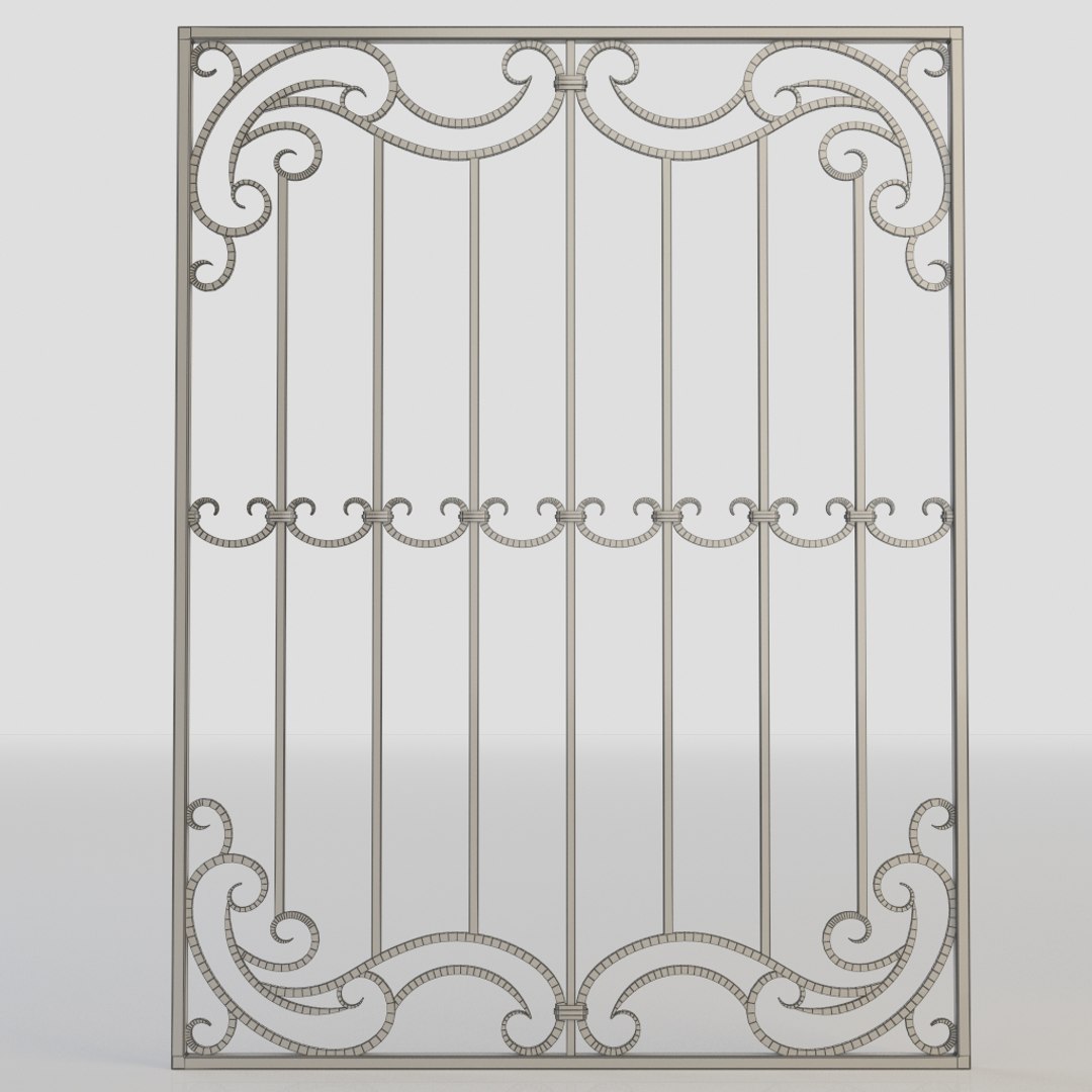 3d Model Windows Bars