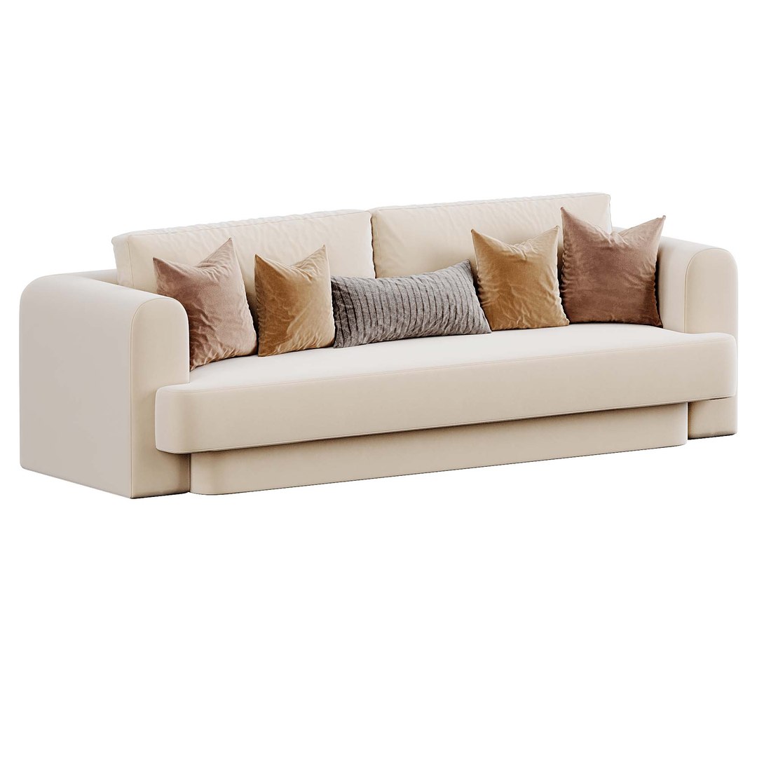 3D Form Camel Performance Velvet Sofa - TurboSquid 2334196