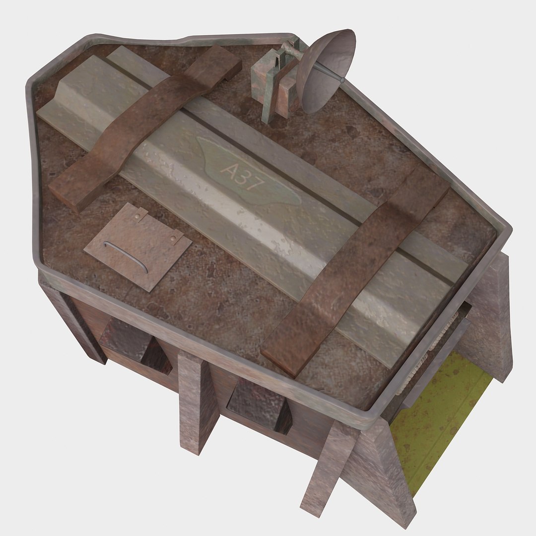 3d Model Of Sci Fi Bunker