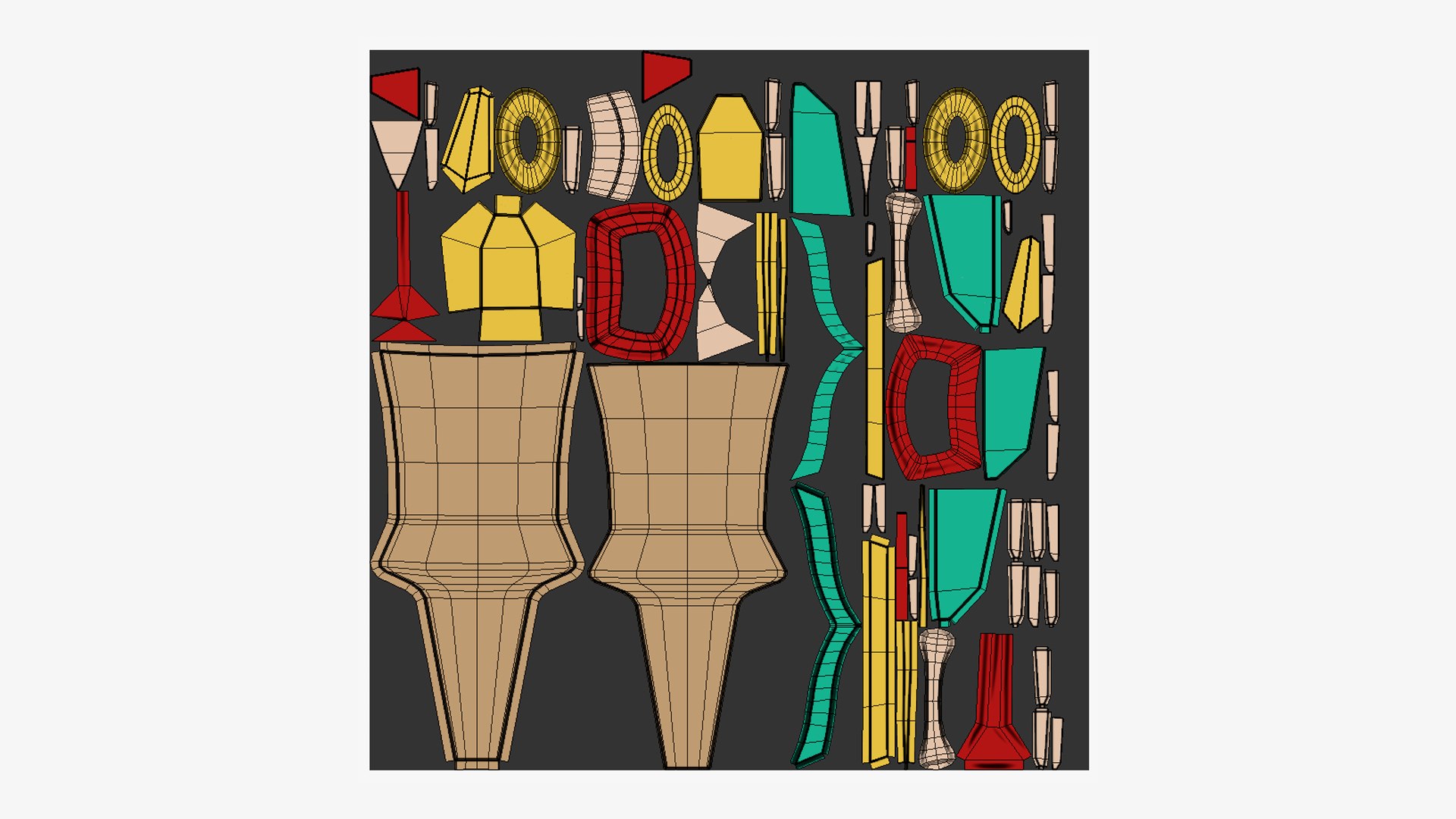 Tribal Mask C11 Cartoon - Costume Character Design 3D model ...