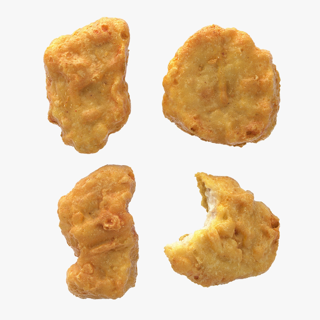 3D Realistic Chicken Nuggets model - TurboSquid 1766789