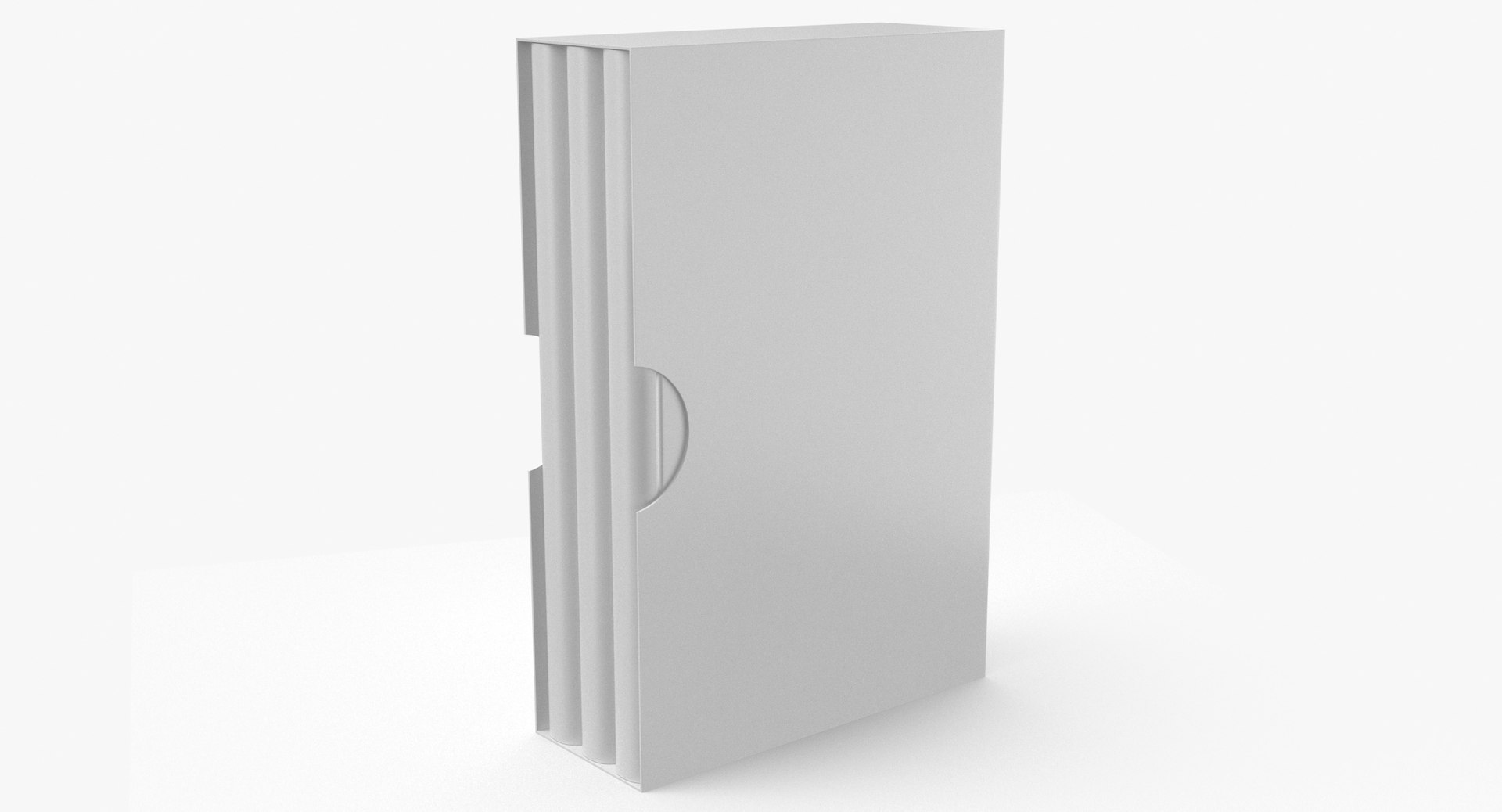 3D Model Paperback Book Box Type 02 Basic Poses Blank And Generic ...