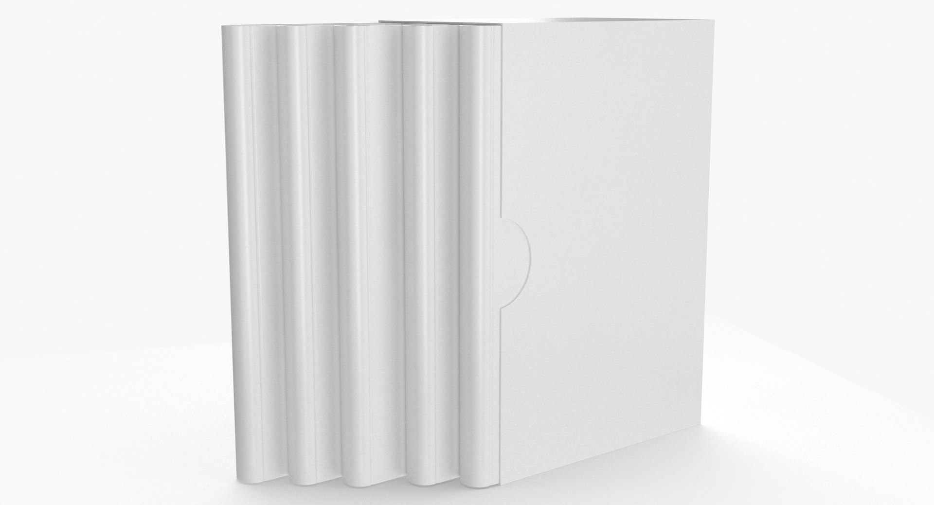 3D Model Paperback Book Box Type 02 Basic Poses Blank And Generic ...