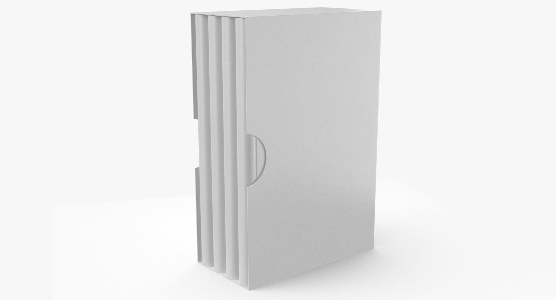 3D Model Paperback Book Box Type 02 Basic Poses Blank And Generic ...