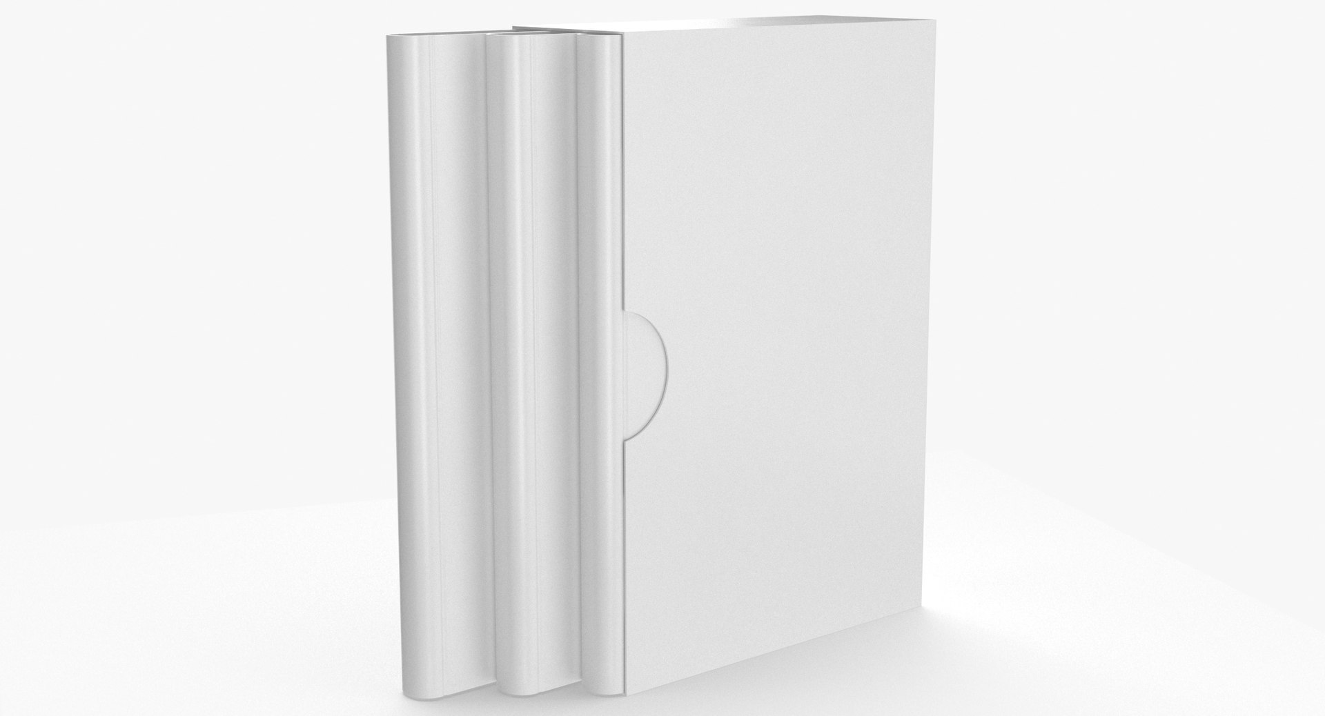 3D Model Paperback Book Box Type 02 Basic Poses Blank And Generic ...