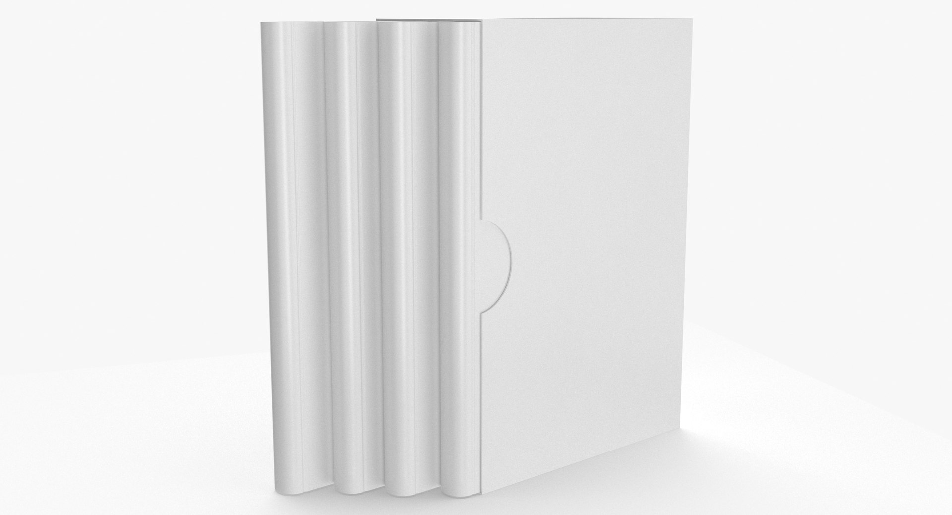 3D Model Paperback Book Box Type 02 Basic Poses Blank And Generic ...