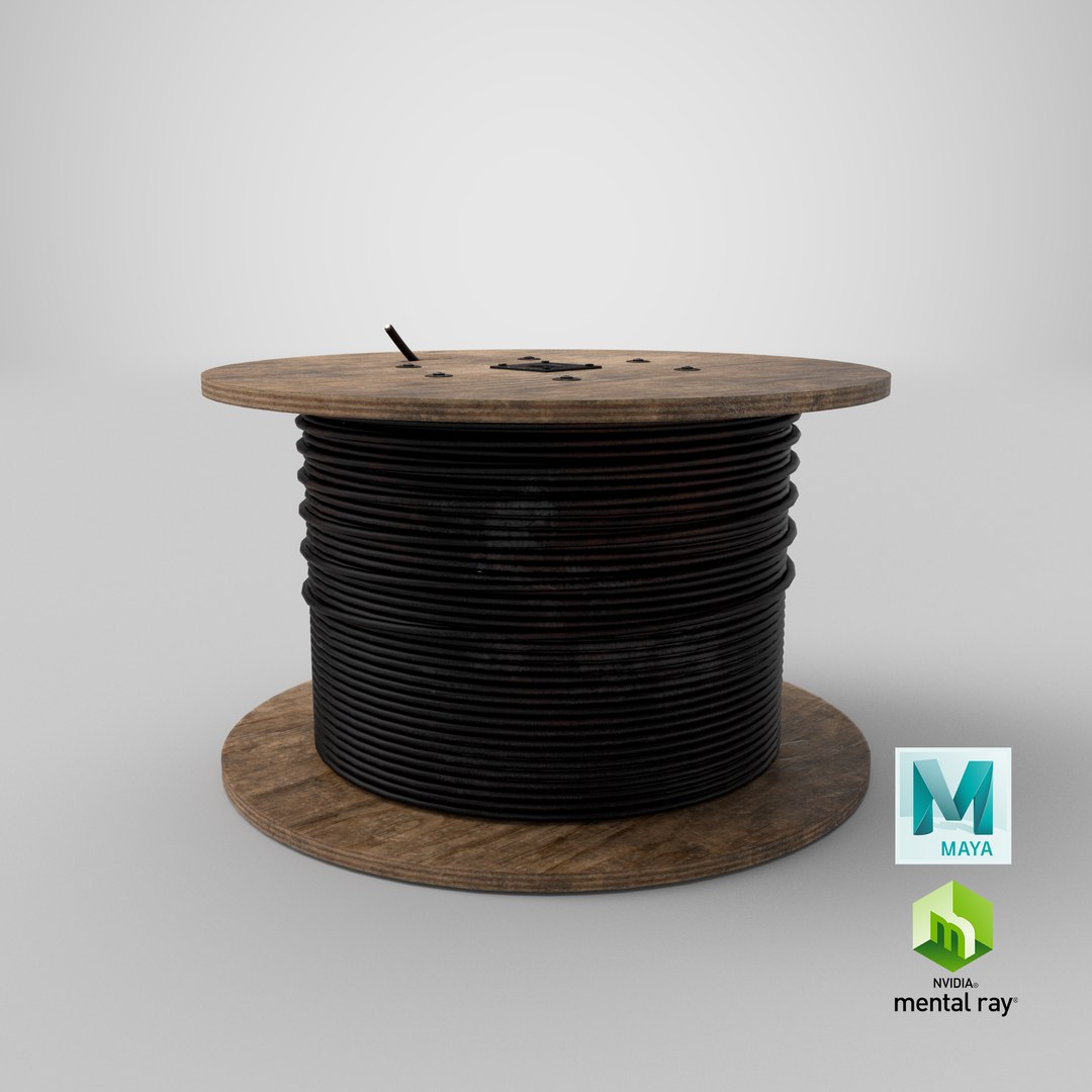 3D Wood Spool 01 Model - TurboSquid 1942123