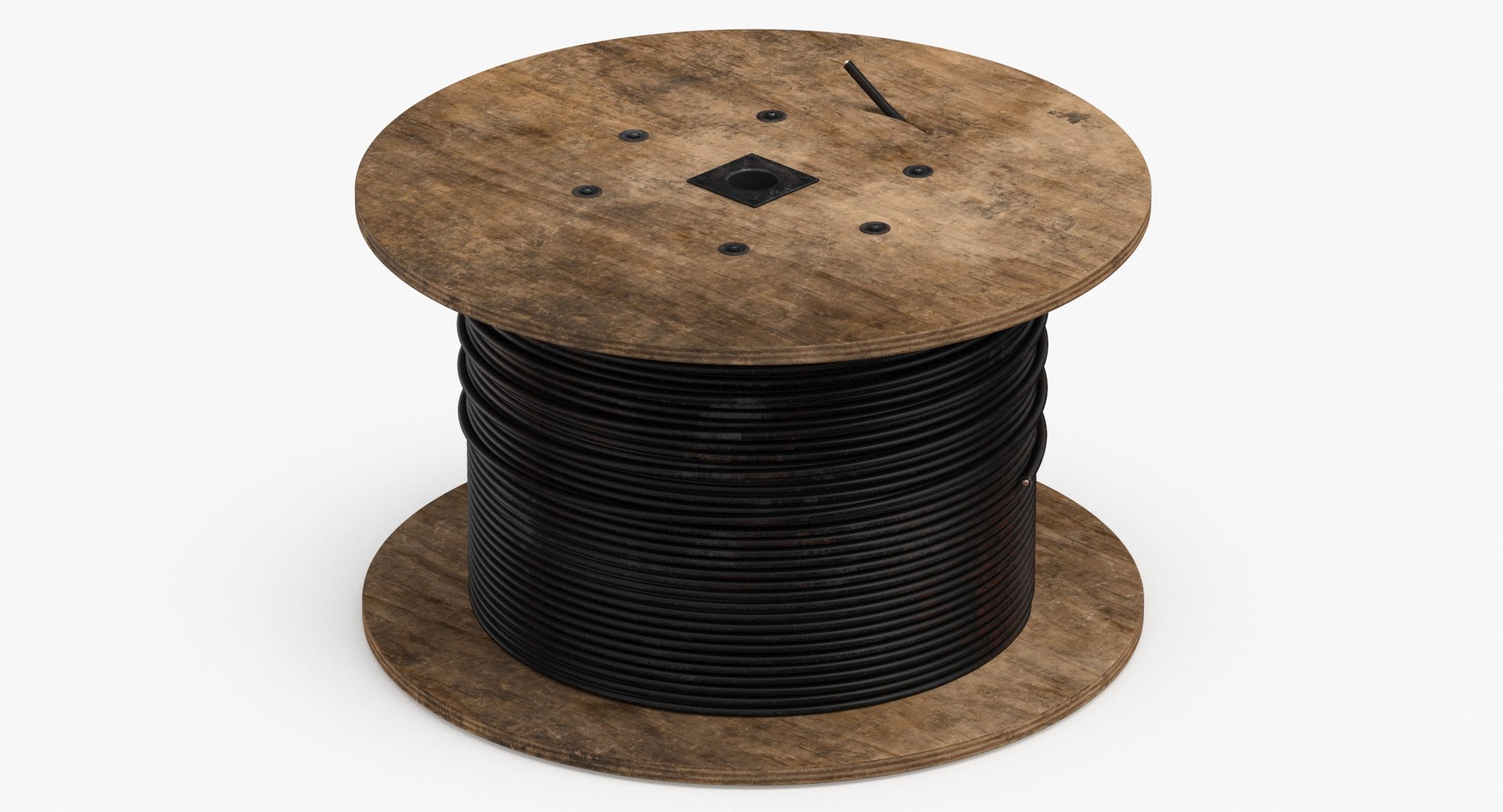 3D Wood Spool 01 Model - TurboSquid 1942123