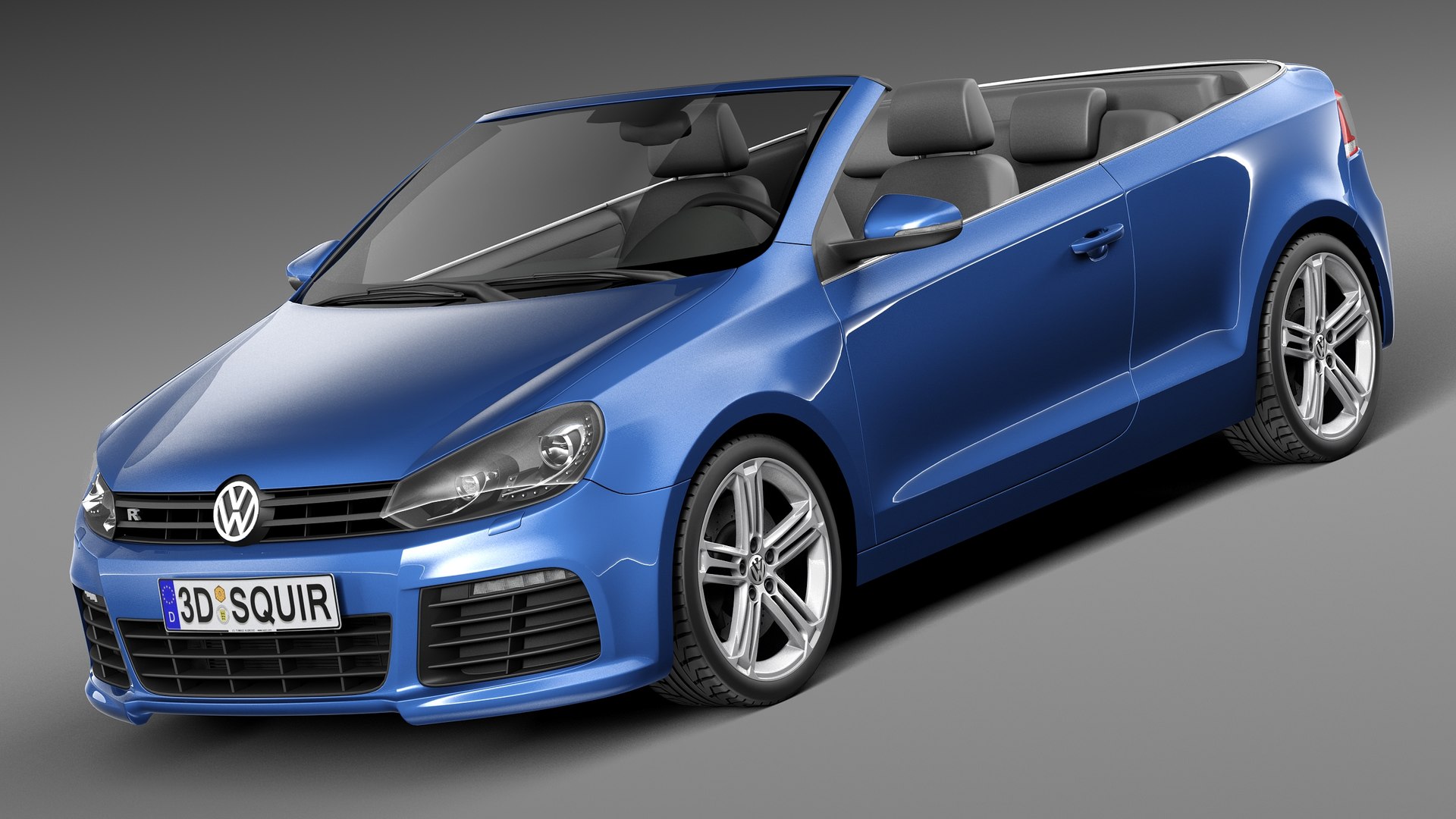 2014 Convertible Volkswagen 3d Model