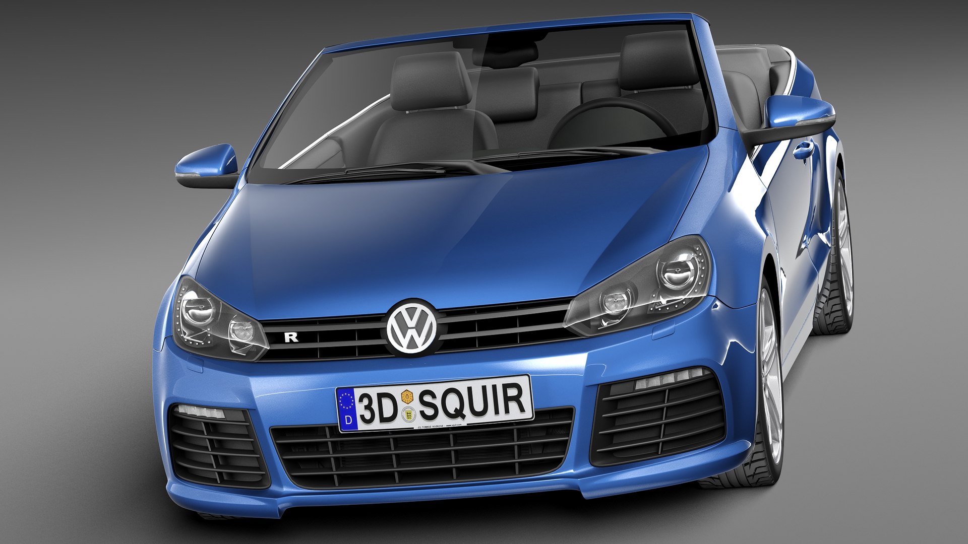 2014 Convertible Volkswagen 3d Model