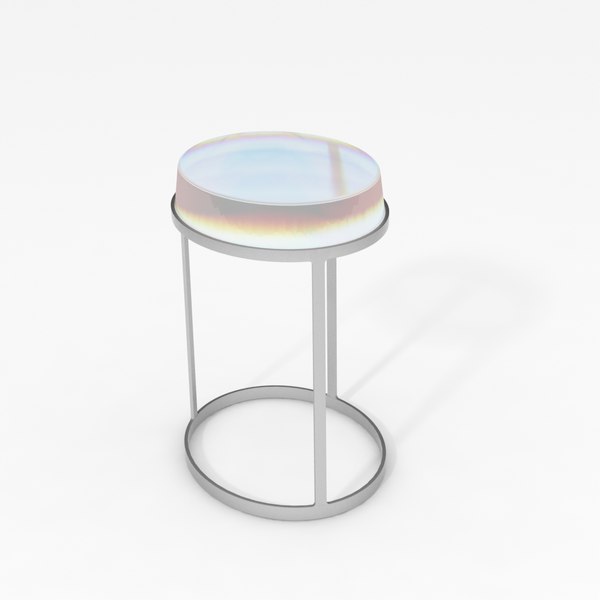 3d glass topped table model
