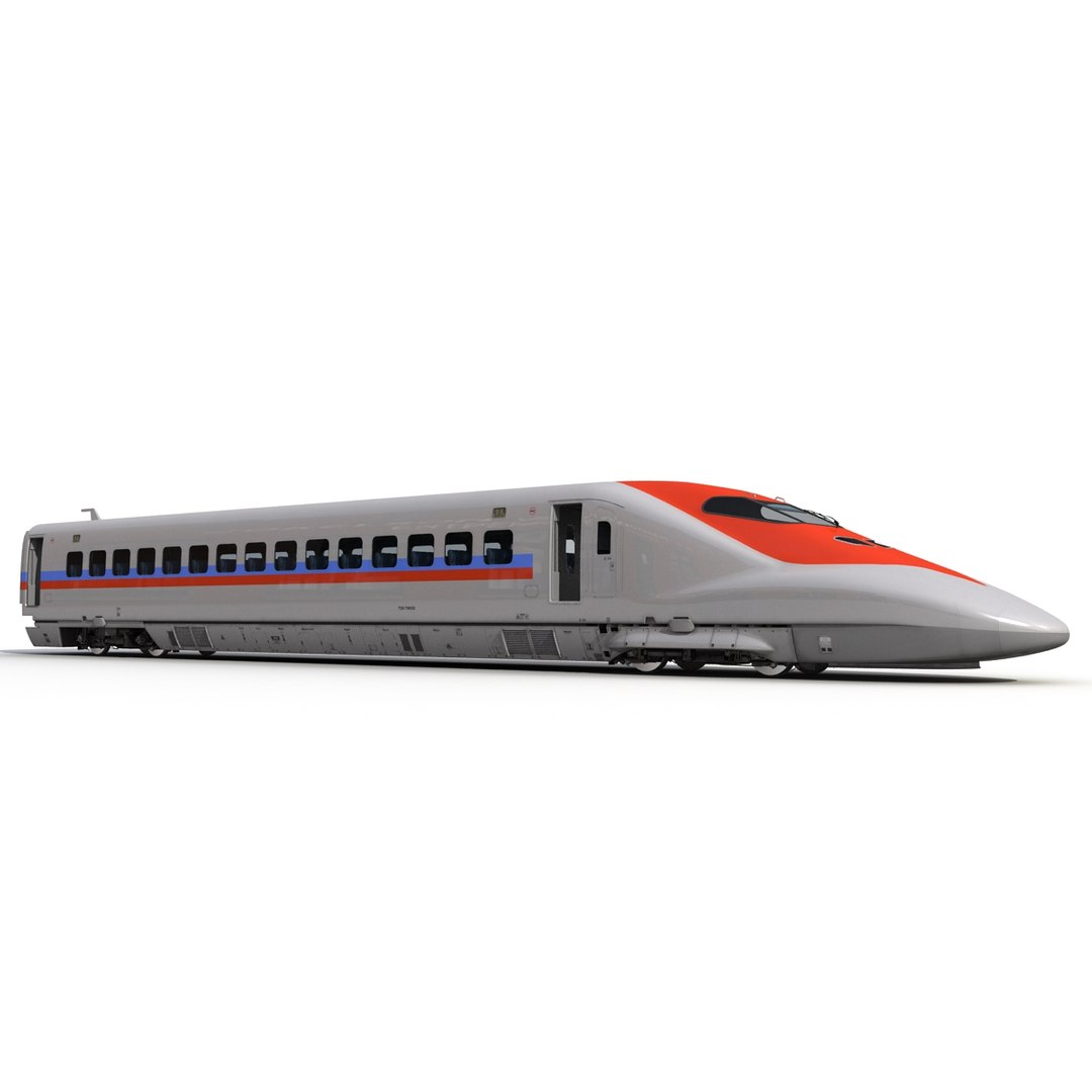 speed train locomotive generic 3d model