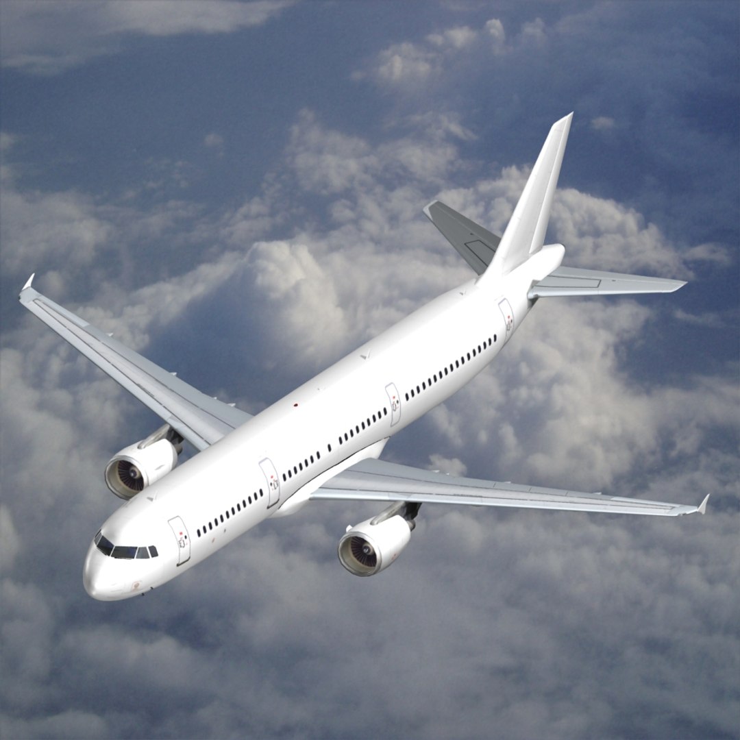 3d Model Airbus A321 Generic White