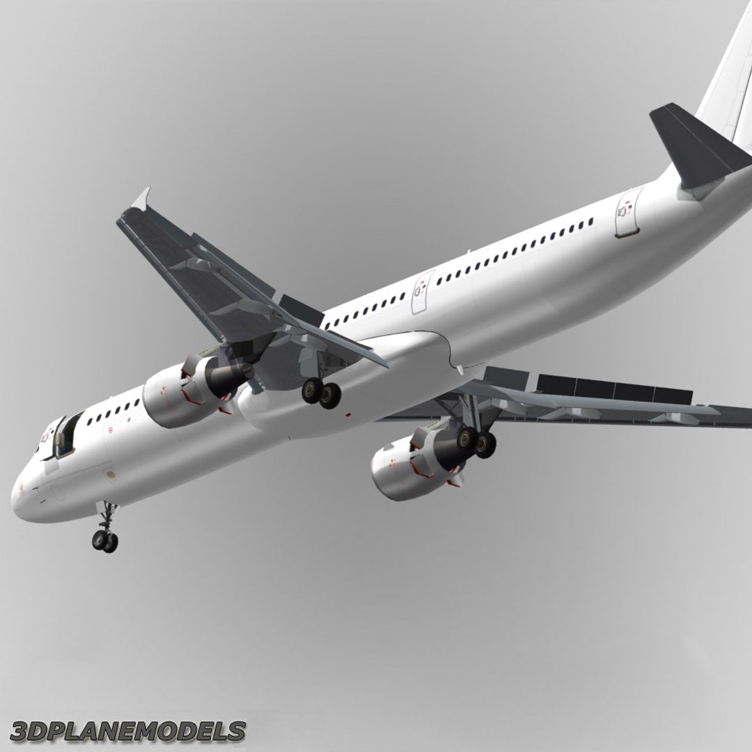 3d Model Airbus A321 Generic White
