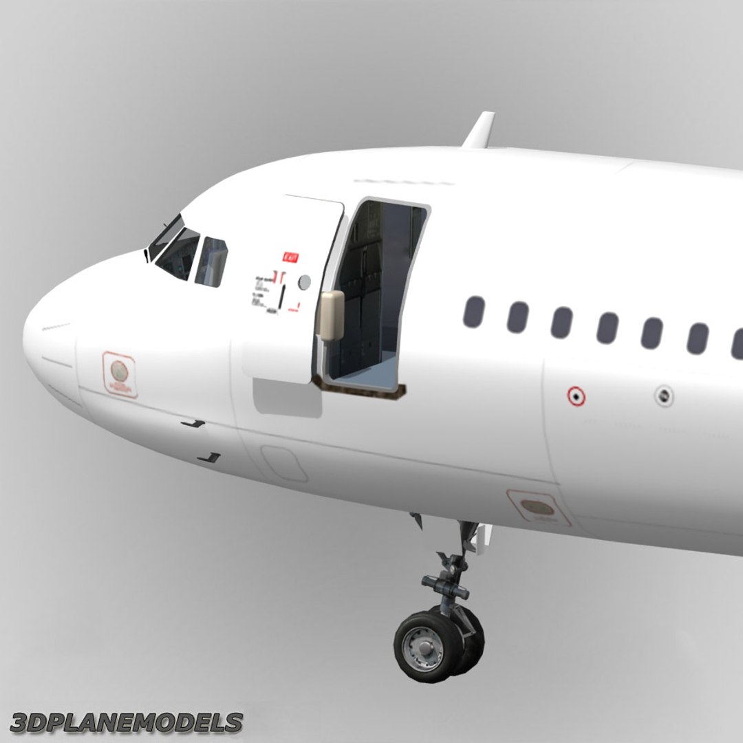 3d Model Airbus A321 Generic White
