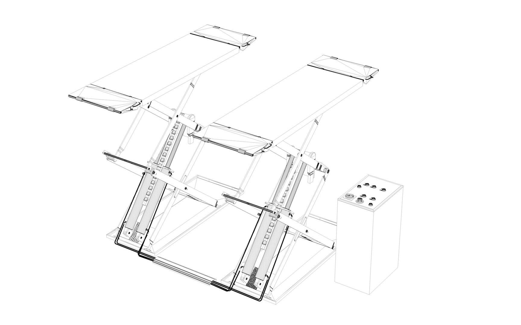 Garage lifting car animation 3D model - TurboSquid 1435893