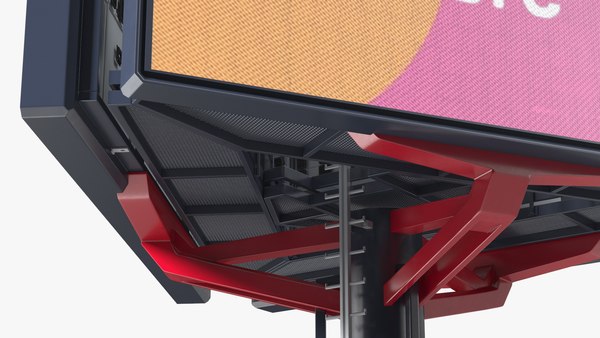Three-Sided Digital Billboard 6x3 3D model - TurboSquid 1911738