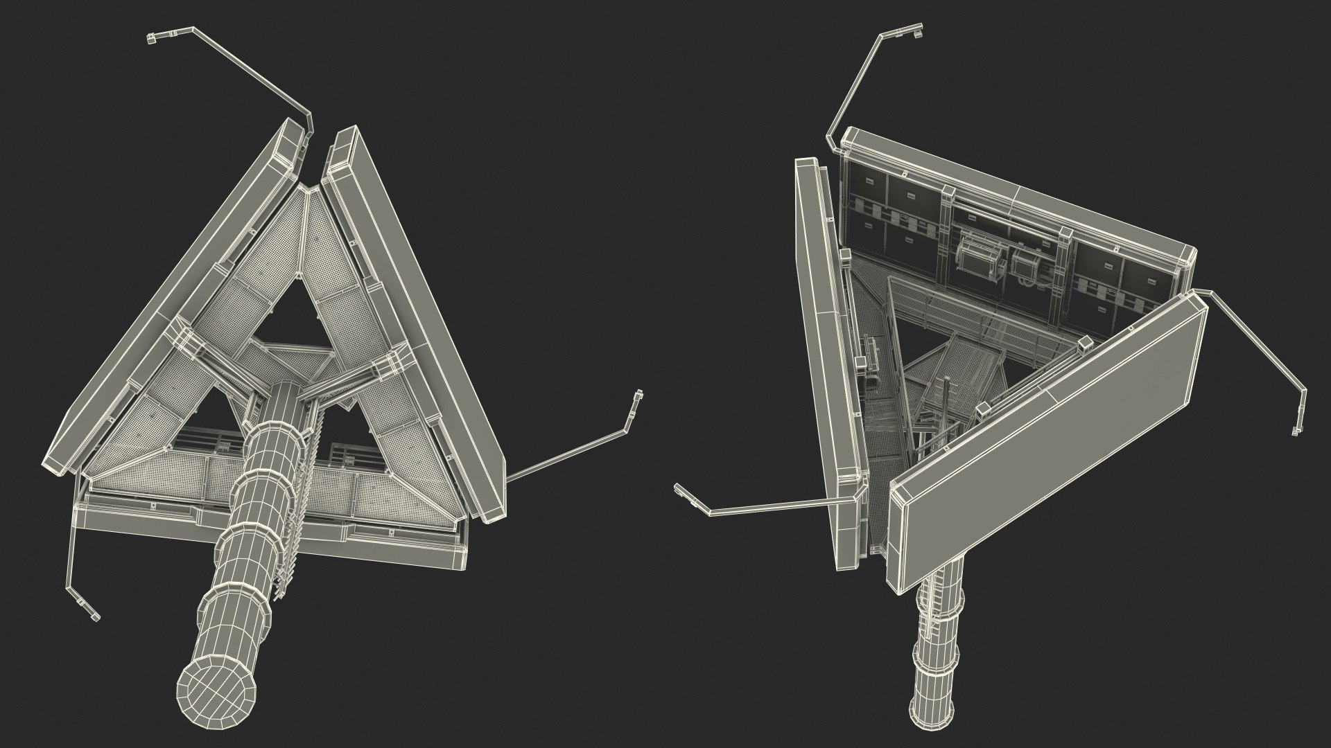 Three-Sided Digital Billboard 6x3 3D model - TurboSquid 1911738