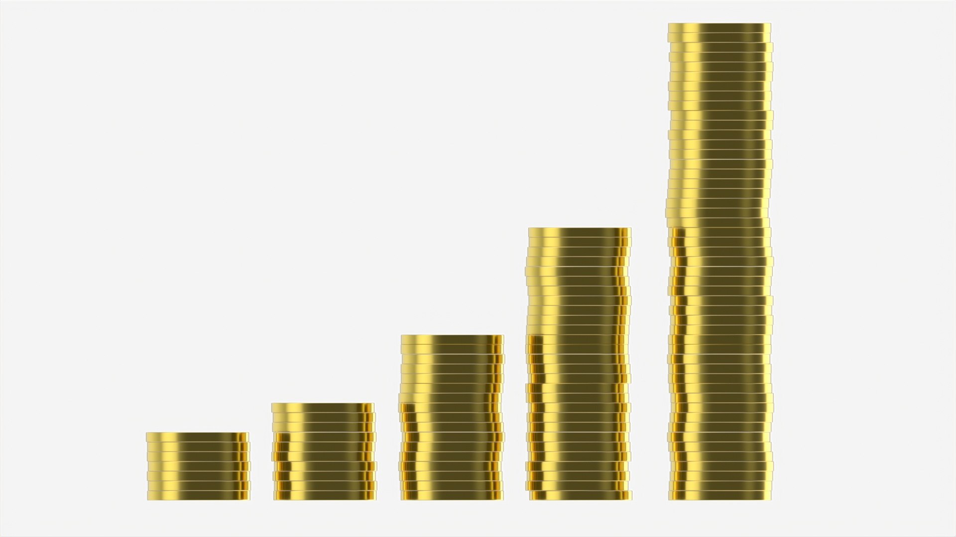 3D Money Coin Stack Set Model - TurboSquid 2108704