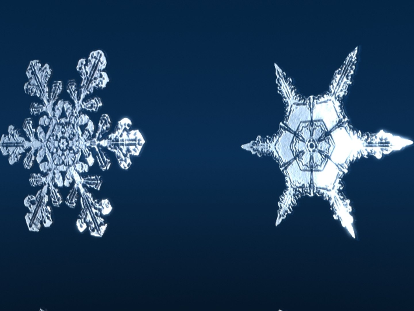 3d 3ds Snow Flakes