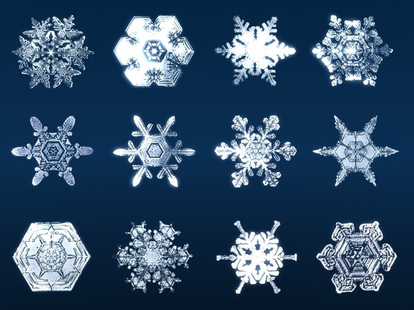 3d 3ds snow flakes