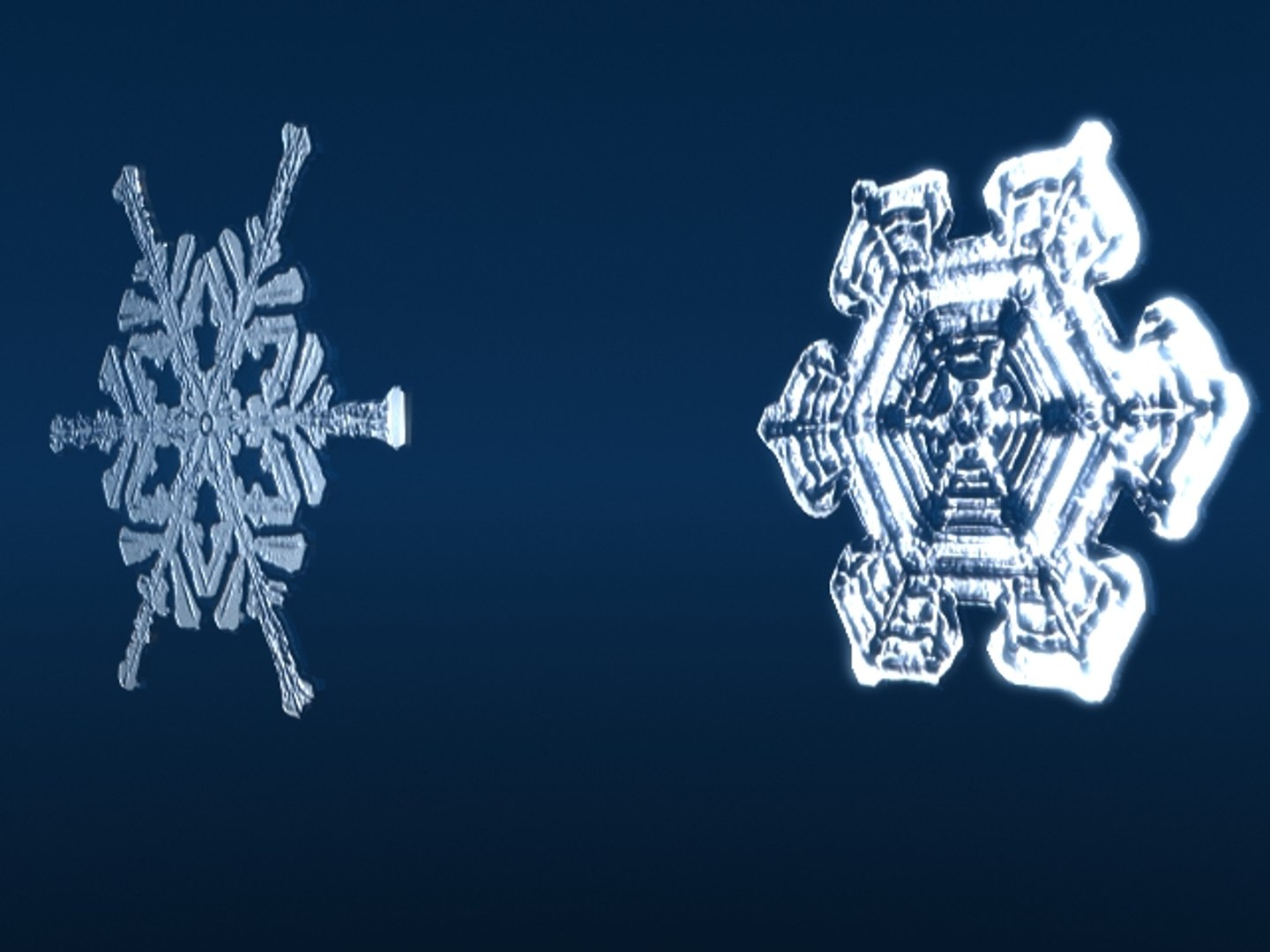 3d 3ds Snow Flakes