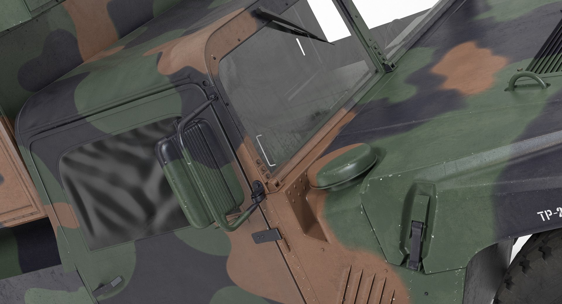 shelter hmmwv m1037 rigged 3d model