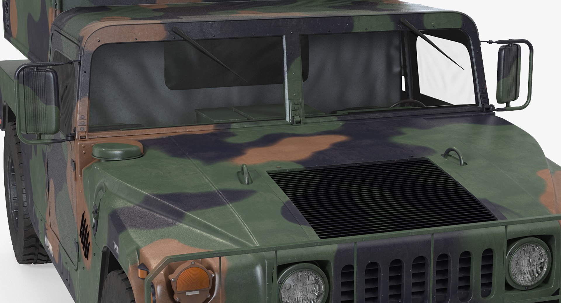 shelter hmmwv m1037 rigged 3d model