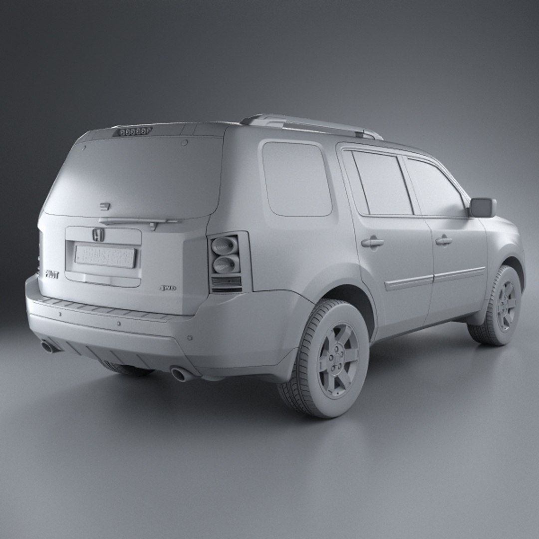 honda pilot 2010 3d model