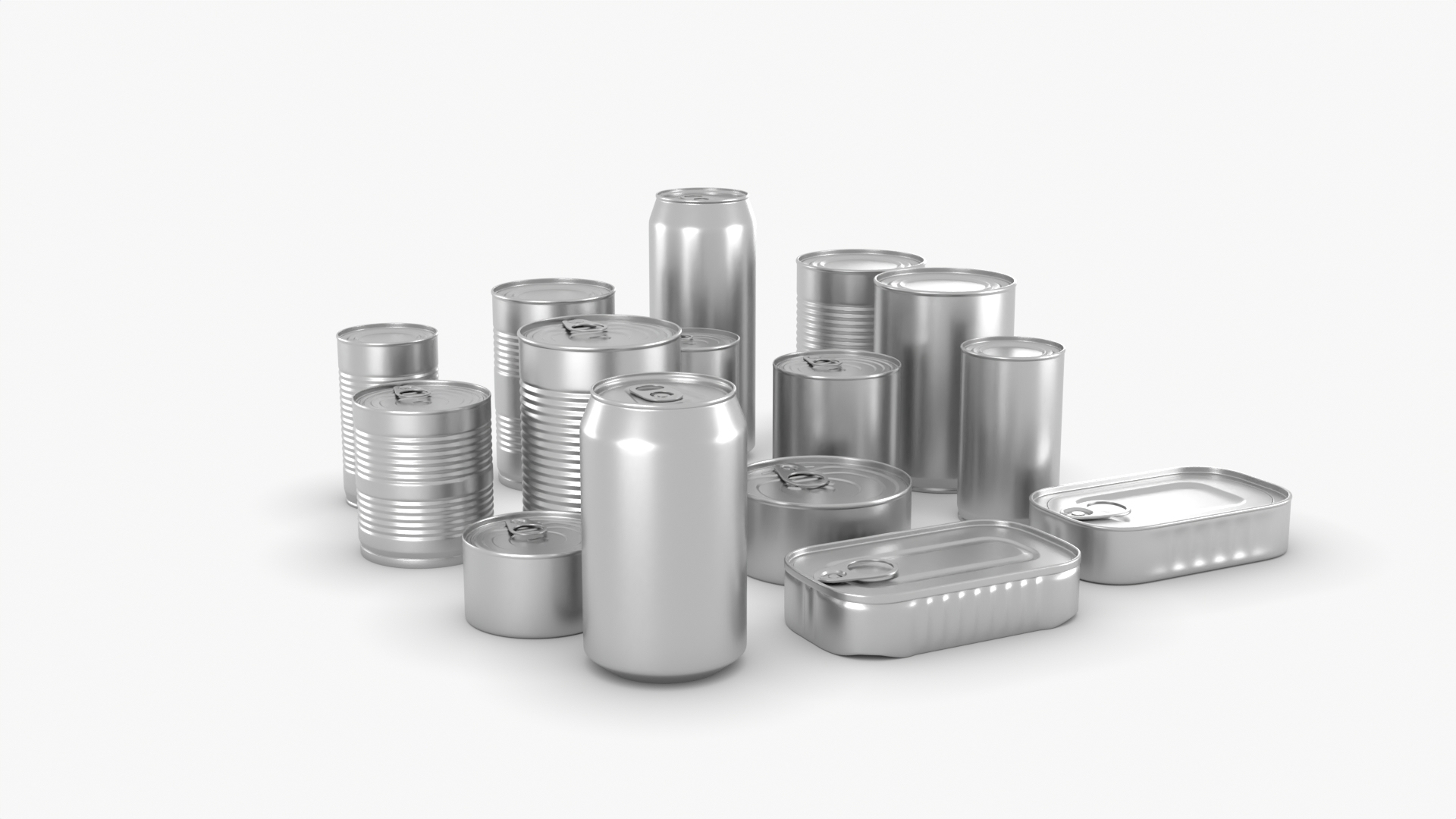 3D Cans - TurboSquid 1947025