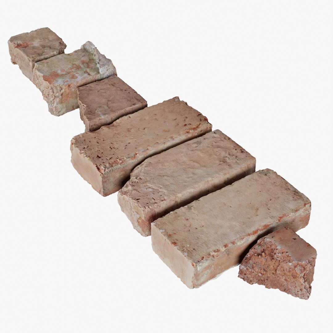 7 Bricks Debris Collection Model - TurboSquid 1983680