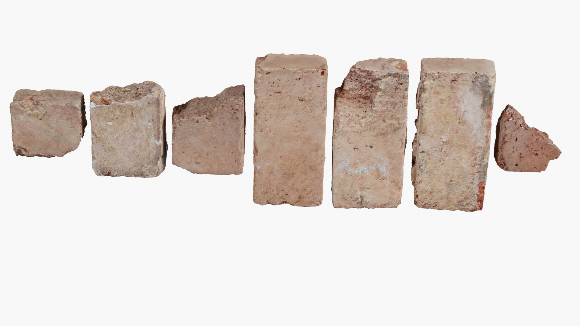 7 Bricks Debris Collection Model - TurboSquid 1983680