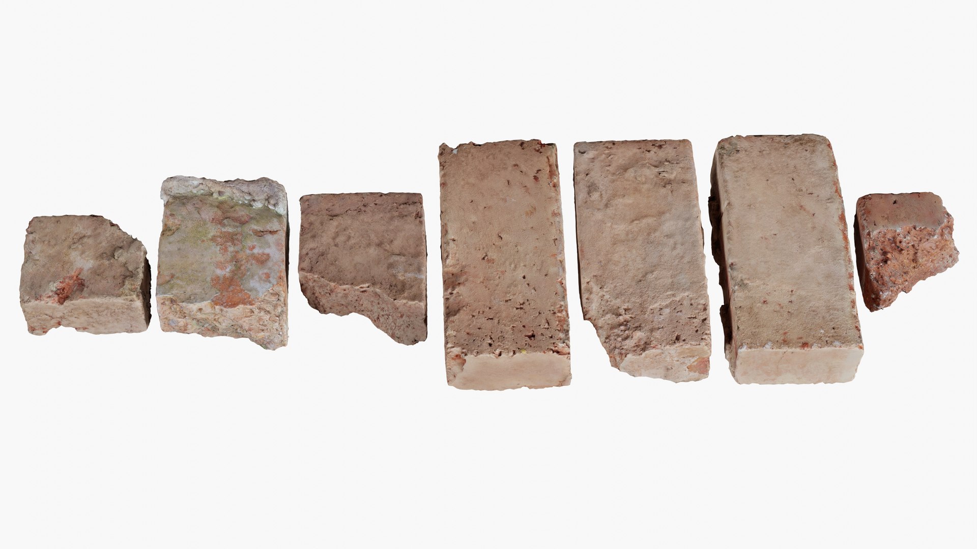 7 Bricks Debris Collection Model - TurboSquid 1983680