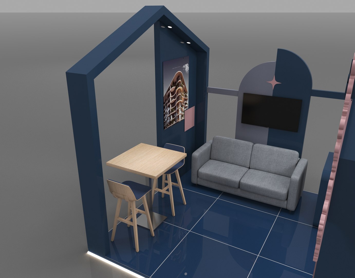 Booth 3X3m 3D model - TurboSquid 2003472