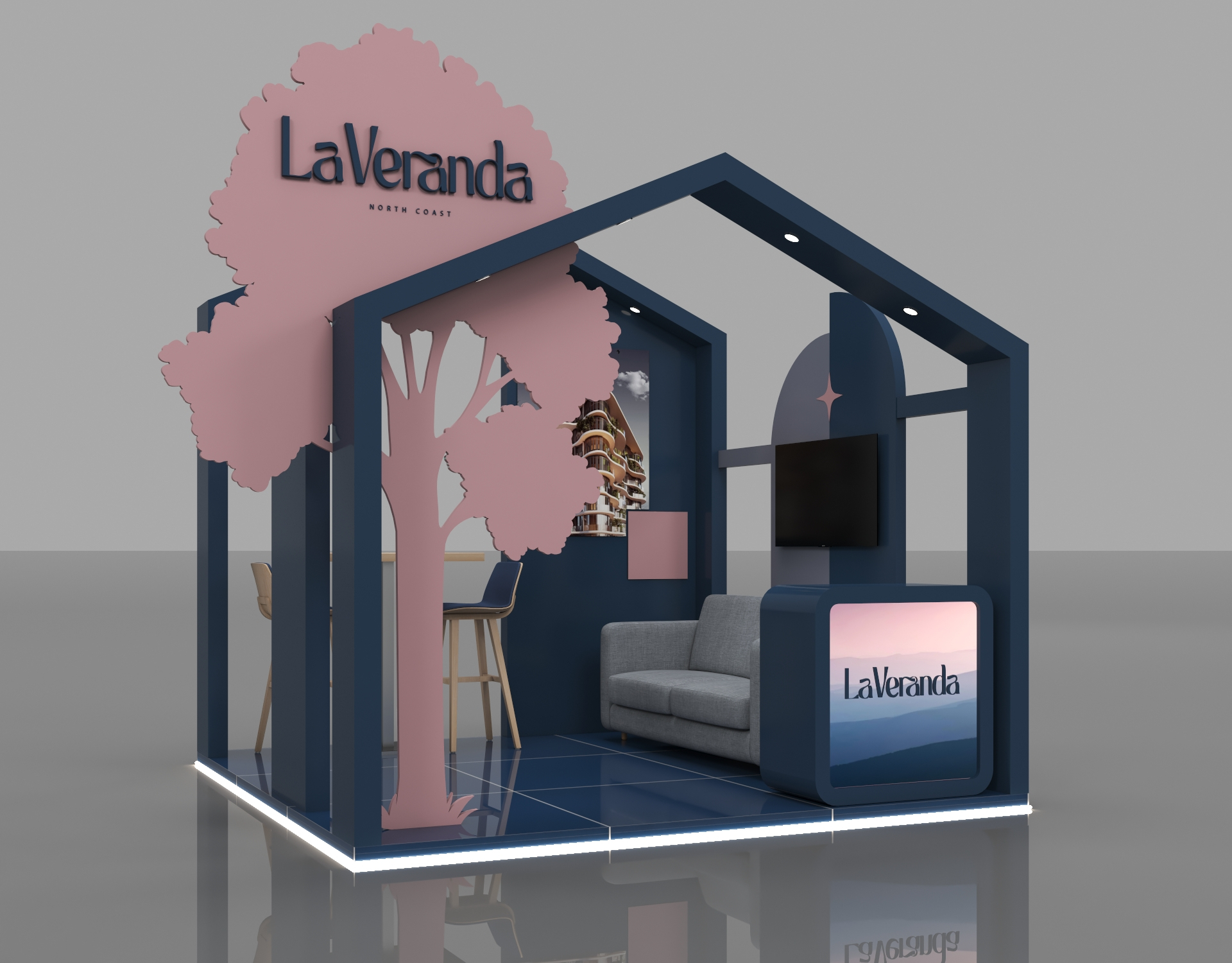 Booth 3X3m 3D model - TurboSquid 2003472