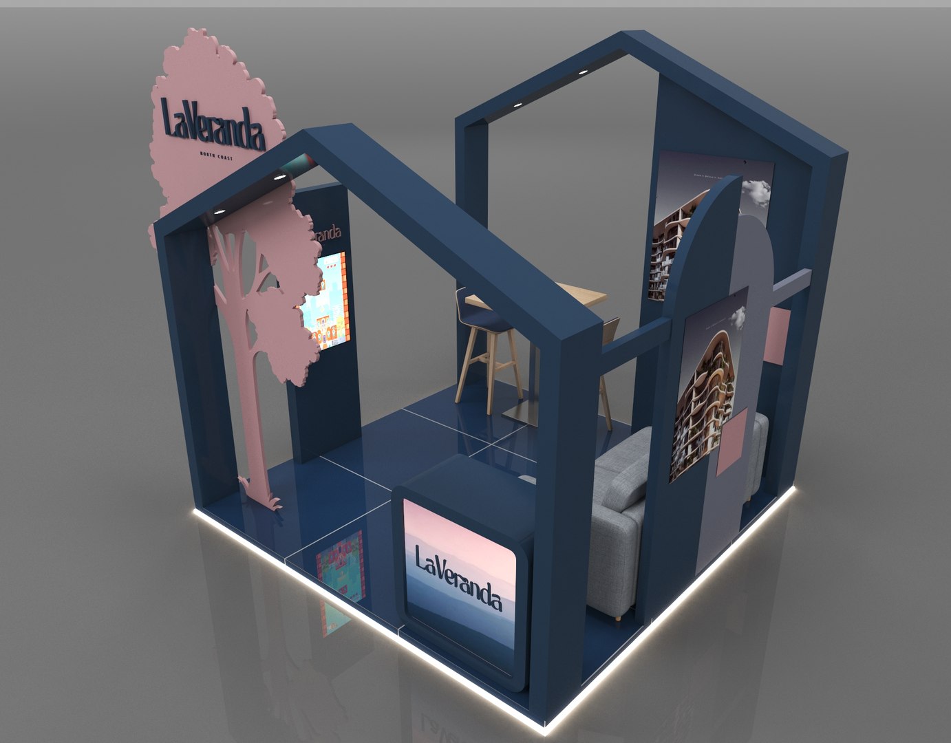Booth 3X3m 3D model - TurboSquid 2003472