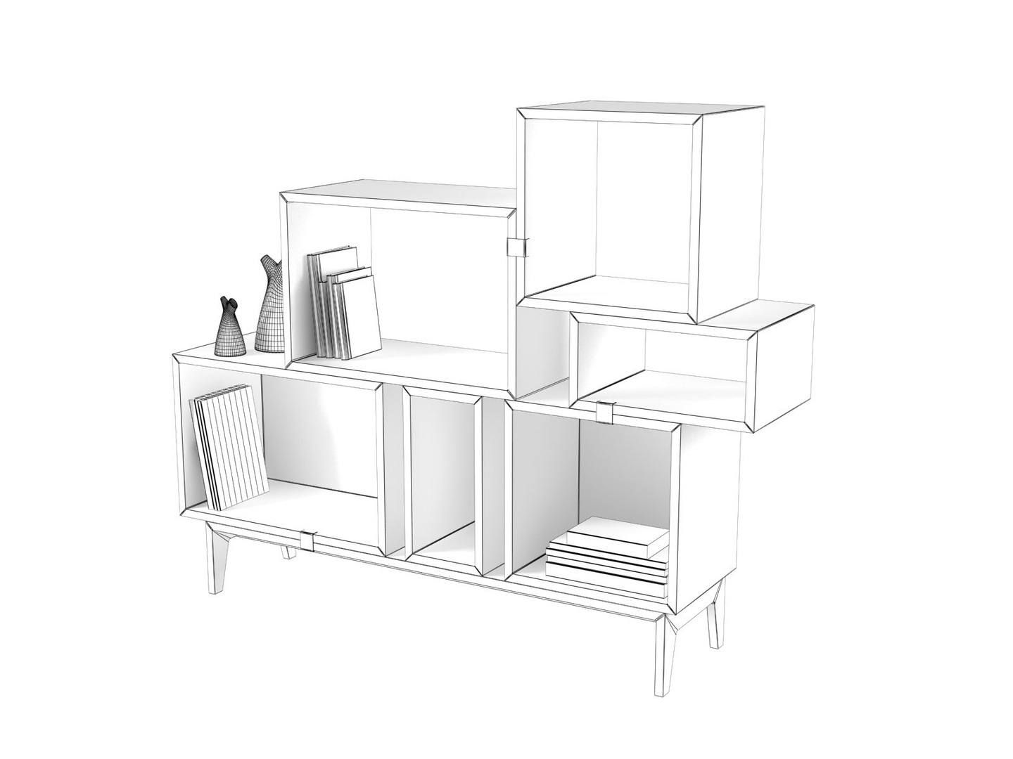 Free stacked podium storage 3D model - TurboSquid 1308401