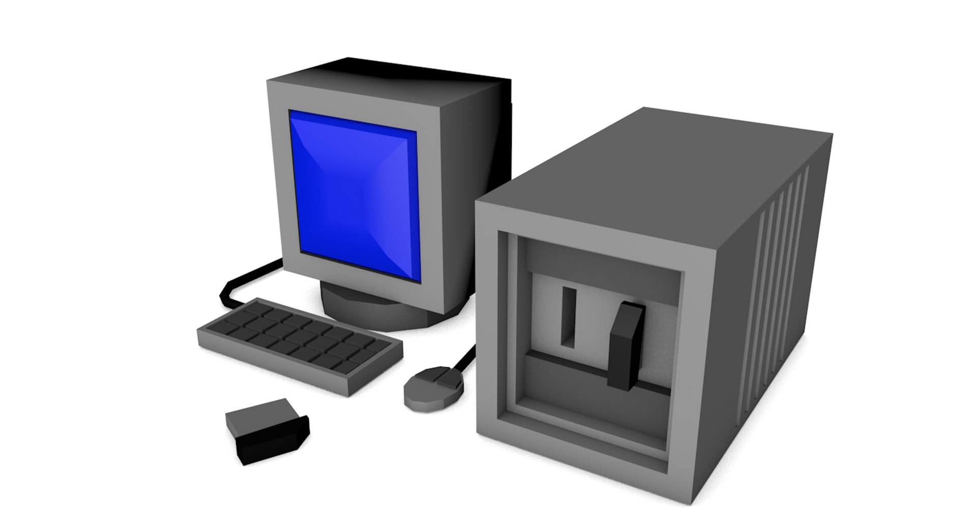 Retro Computer C4d Free