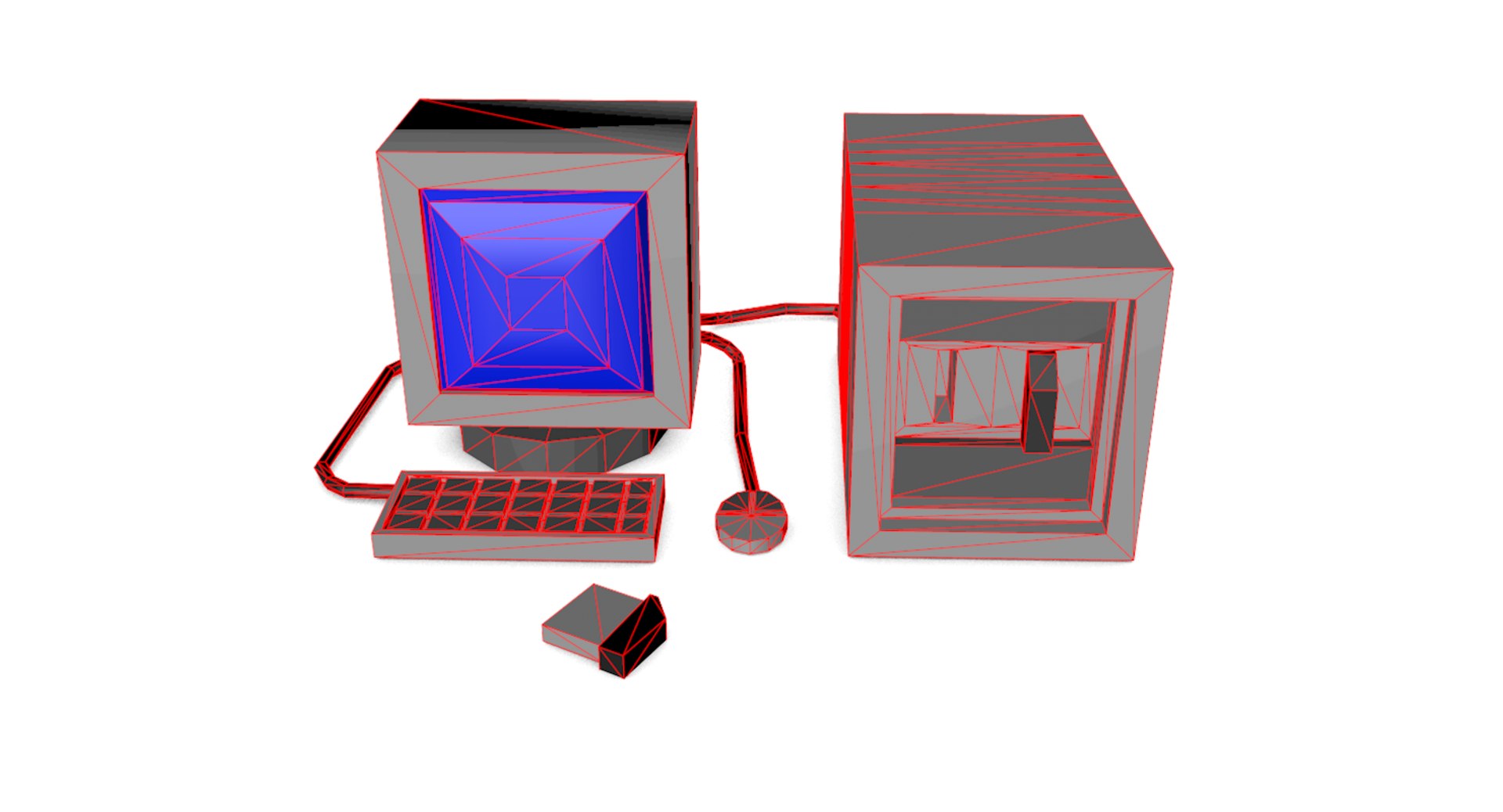 Retro Computer C4d Free