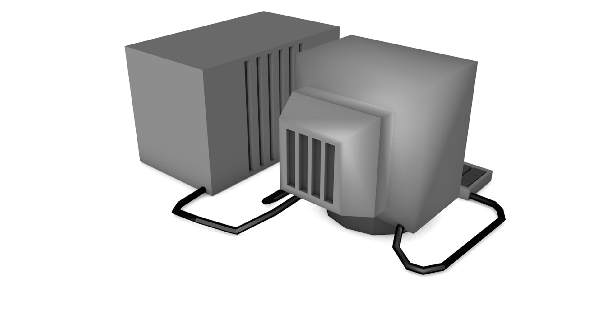 Retro Computer C4d Free