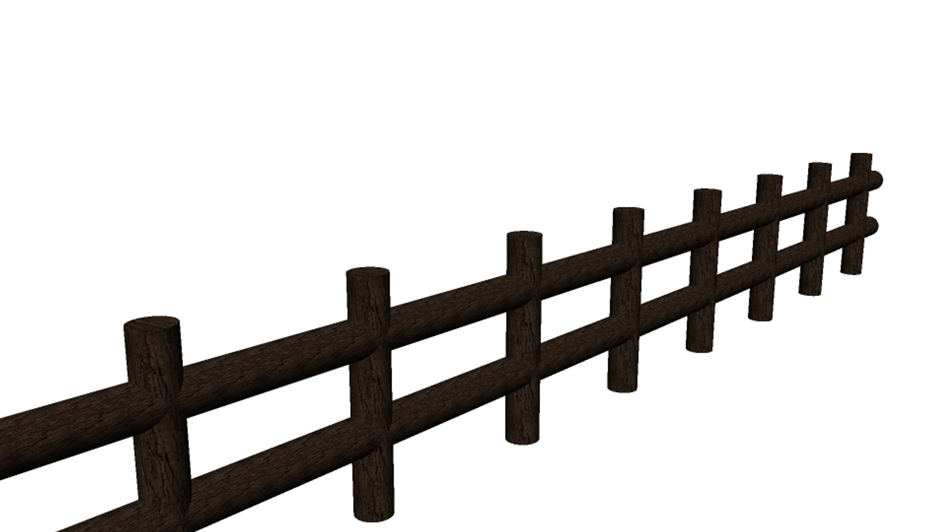 3d fence farm plains model