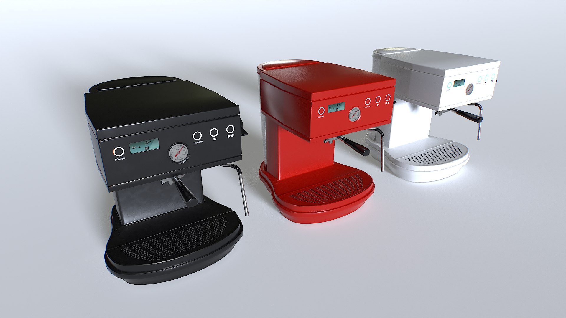 3D Model Coffee Machine Set 2 - TurboSquid 2348930