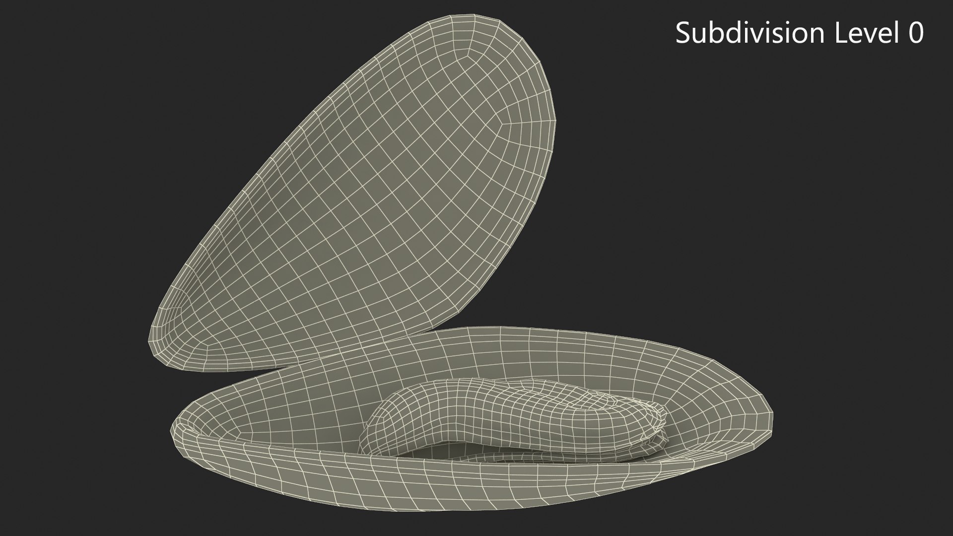 3D Boiled Sea Mussel Model - TurboSquid 2277625