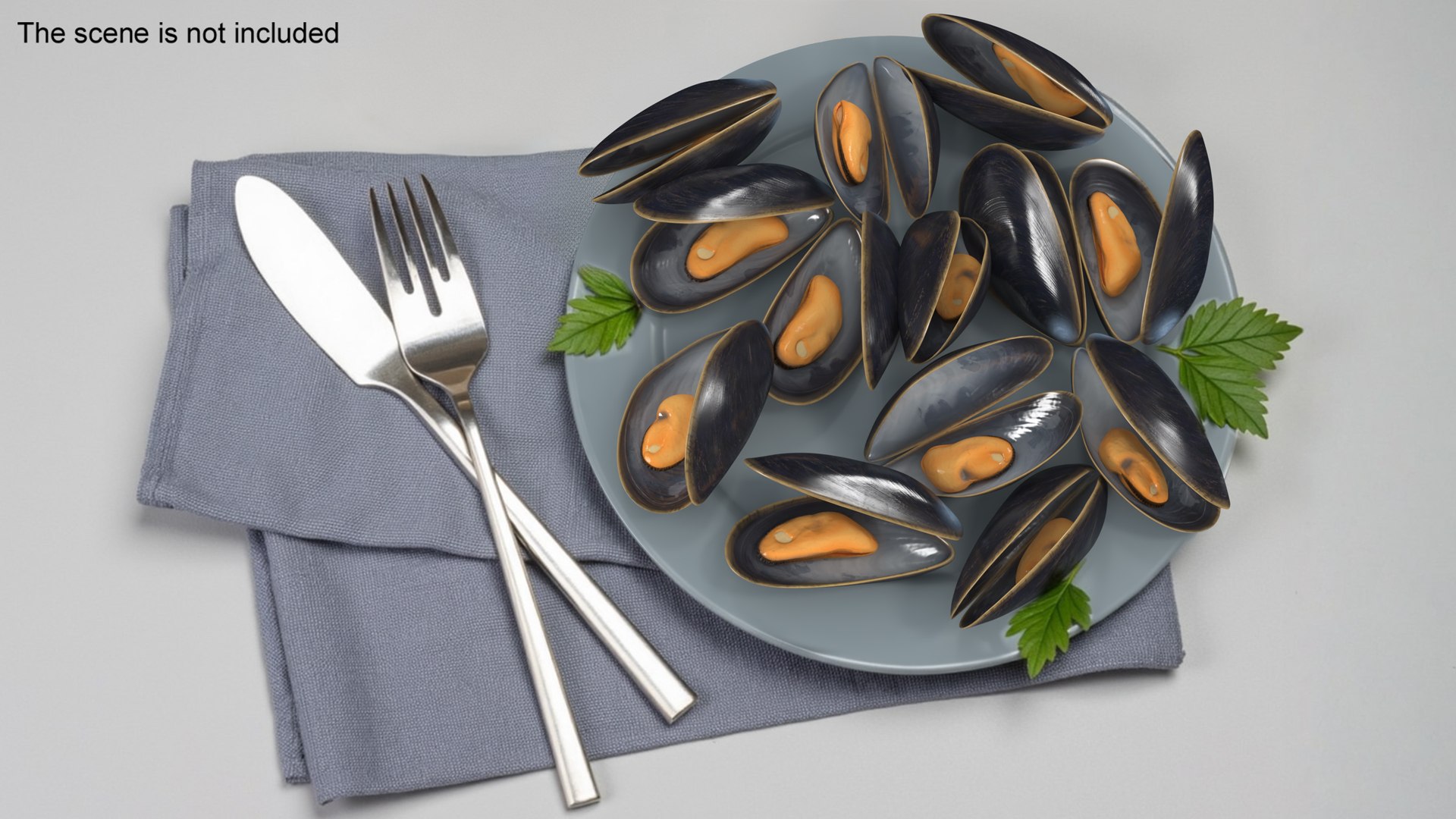 3D Boiled Sea Mussel Model - TurboSquid 2277625