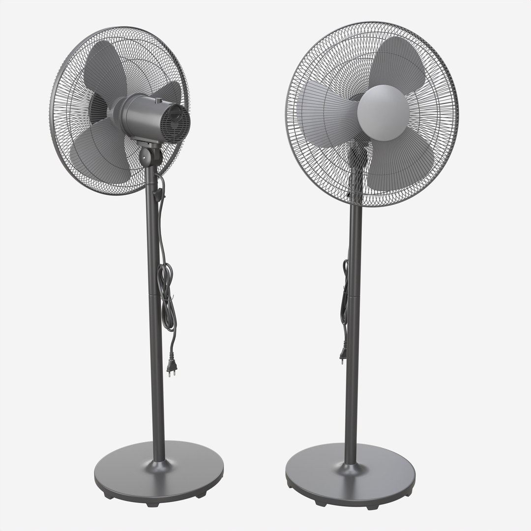 3D Floor Fan Gray model - TurboSquid 1952279