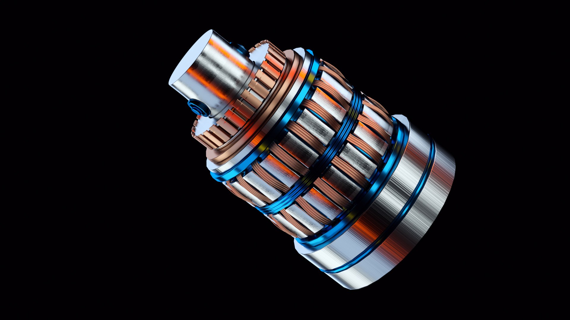 3D Electric Motor Turning Model Model - TurboSquid 2252948